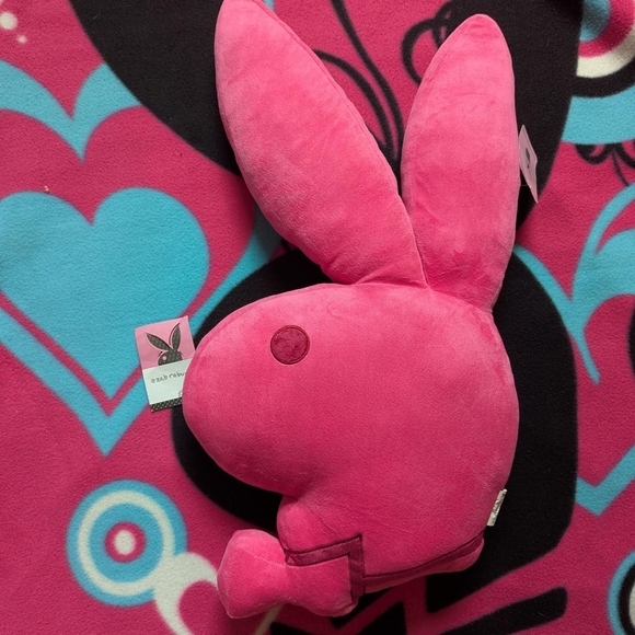 PLAYBOY | Accessories | Playboy Pink Bunny Pillow Big Two Tone Bunny ...